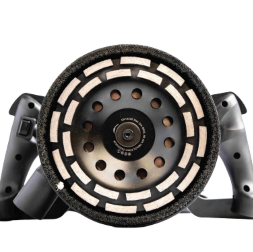 Makinex Hand-Held Concrete Grinder 175mm (7"), 2050watt. with Bonus cu ...