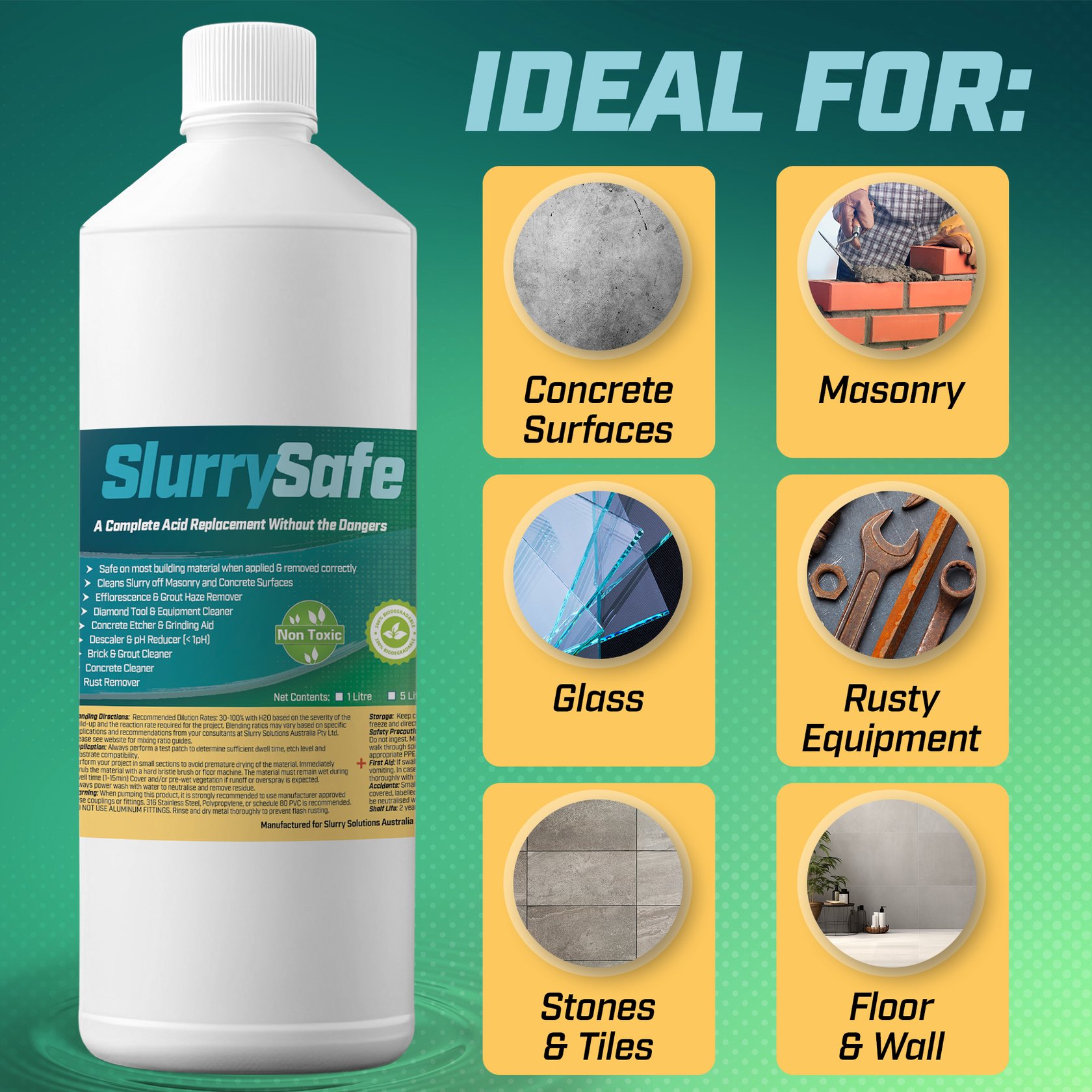 Slurry Safe AR 5 litres- Patented Synthetic Acid pH Control – All ...