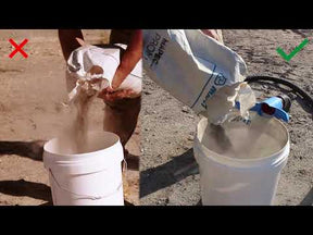 WaleTale Dust Containment attachment to eliminate dust when mixing mor ...